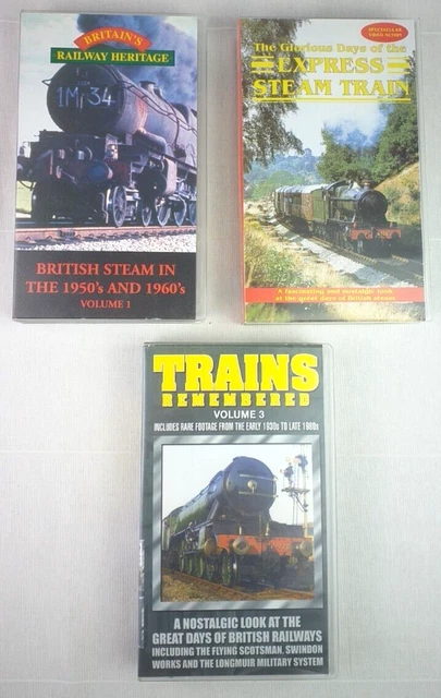 STEAM TRAIN NOSTALGIA Bundle. VHS Tapes. Vintage Video Viewing. £11.07 ...