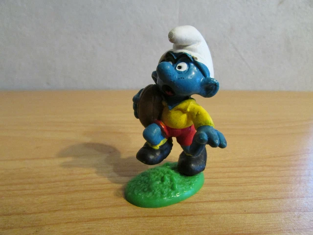 SCHTROUMPF SCHLEICH RUGBYMAN OMO Smurf Puffi Pitufo Schlumpf EUR 20,00 ...