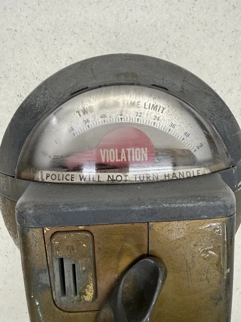 VINTAGE 1940’S DUNCAN Miller Model 50 Parking Meter Original Paint Cond ...