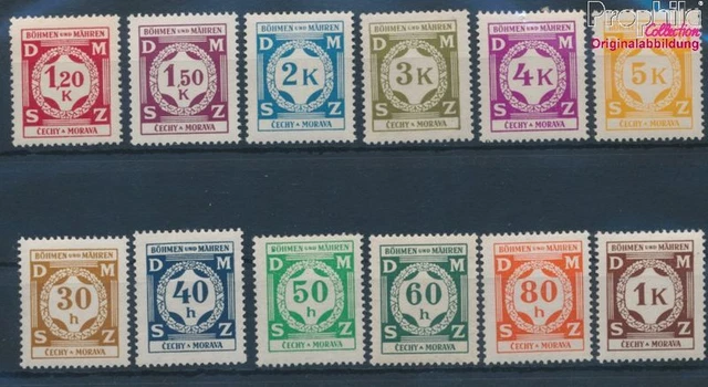BRIEFMARKEN BÖHMEN UND Mähren 1941 Mi D1-D12 postfrisch (10351463 EUR 14,99 - PicClick DE