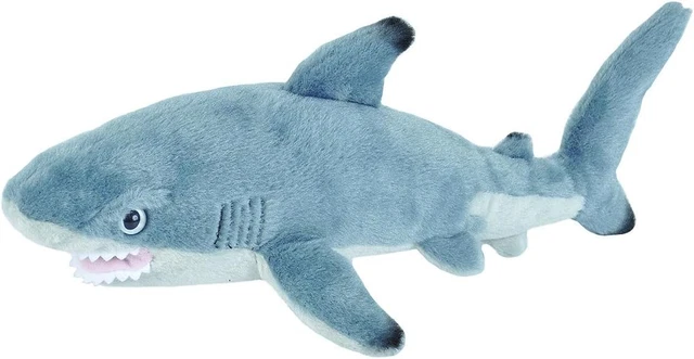 WILD REPUBLIC BLACK-TIPPED Shark Plush Soft Toy, Cuddlekins Cuddly Toys ...