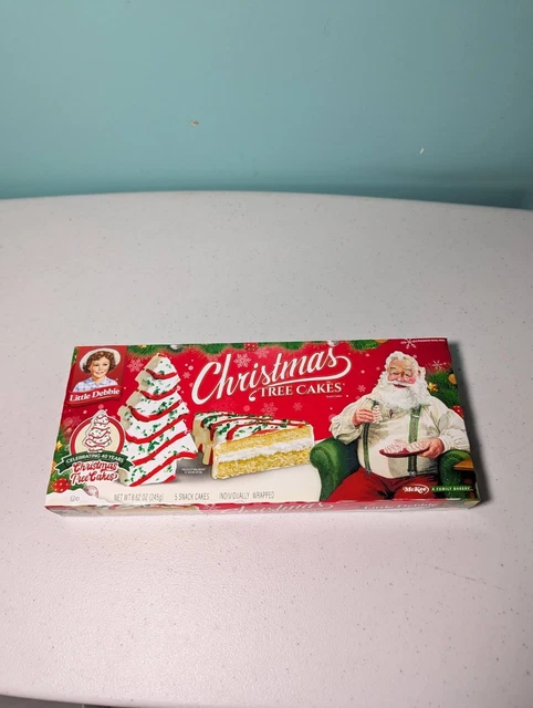 LITTLE DEBBIE CHRISTMAS Tree Snack Cakes Vanilla & Cream new In Box 5 ...