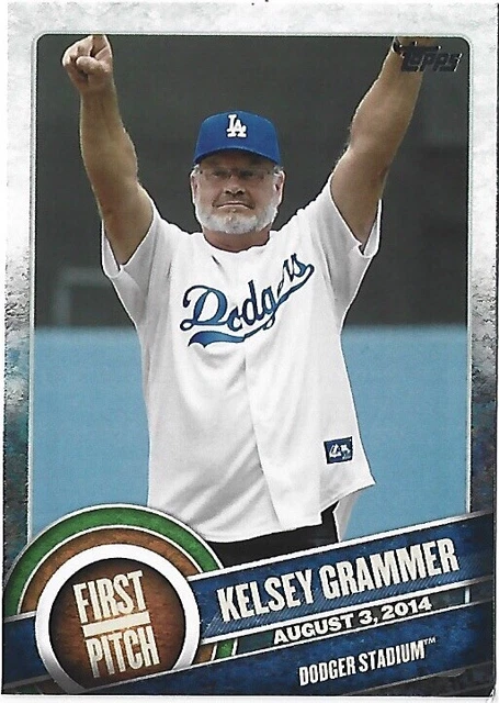 2015 TOPPS BASEBALL First Pitch #FP16 Kelsey Grammer Dodger Stadium EUR ...