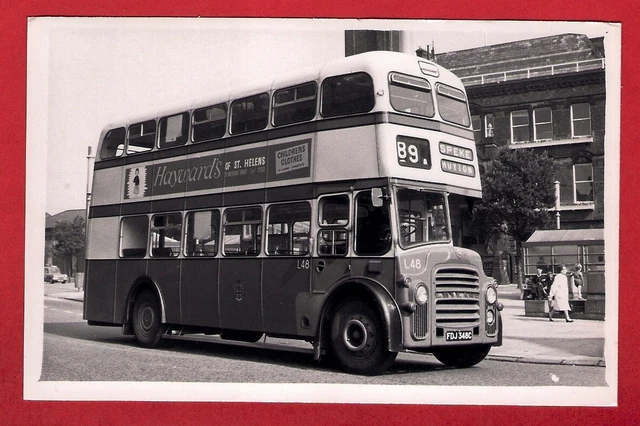 BUS PHOTO - St Helens Corporation L48: FDJ348C - 1965 MetCamm Leyland ...