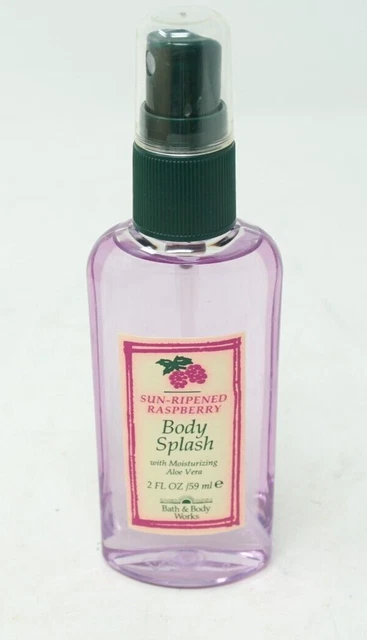 VINTAGE BATH & Body Works Sun Ripened Raspberry Body Splash 2 oz NEW ...
