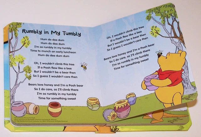 DISNEY & WINNIE The Pooh Sing Along CD, 10 songs Original Shows Pooh ...