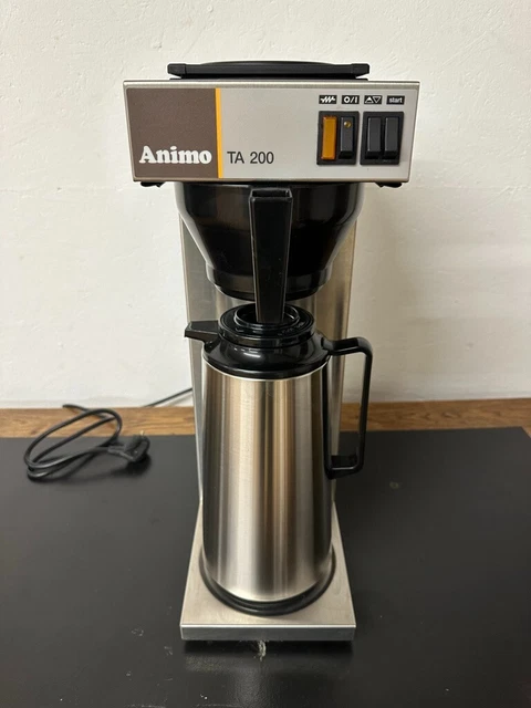 FILTER-KAFFEEMASCHINE ANIMO TA200N Edelstahl inkl. Isolierkanne ...