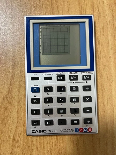 CASIO CG8 RETRO Calculator and Oct Reversi Game Vintage Electronic Toy ...