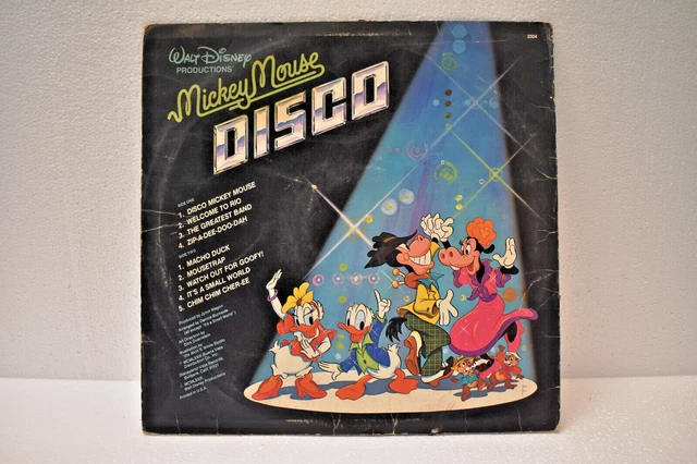 MICKEY MOUSE DISCO LP 1979 Disneyland Records 2504 Walt Disney Vinyl ...