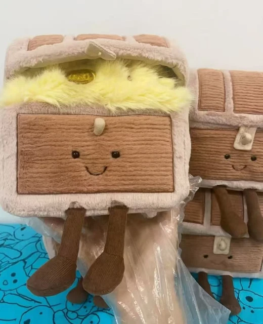 JELLYCAT AMUSEABLES TREASURE Chest Plush Doll - NEW with Tag & Dust Bag ...