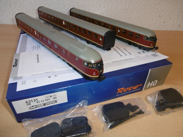 ROCO 63131 -DIESELTRIEBWAGEN VT 12.5 - 3-teilig DB Ep.3 - unbespielt ...