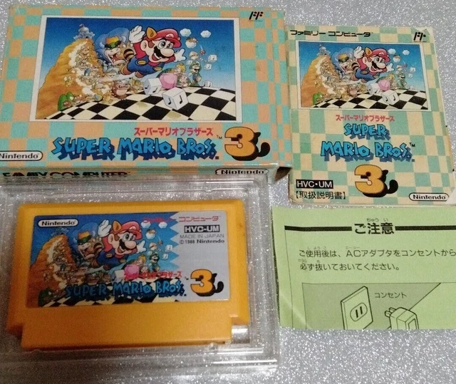 SUPER FAMICOM MARIO Bros. 3 Game Software FC Nintendo family computer ...