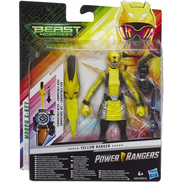 FIGURINE ARTICULÉE POWER Rangers collection Beast Morphers Yellow ...