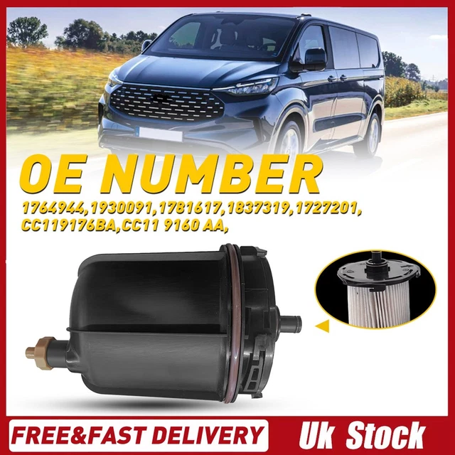 DIESEL FUEL FILTER Housing For Ford Transit Mk7 Mk8 Tourneo Custom 2.2 ...