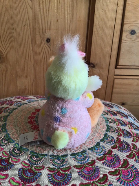 GUND ZELDA YELLOW Duck in Pink Pyjamas Hugging a Bunny Plush Soft Toy 7 ...