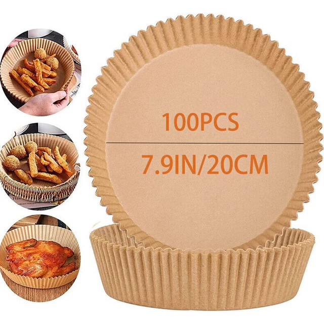 100X BACKPAPIER FÜR Fritteuse Heißluftfritteuse Grill Backofen ...