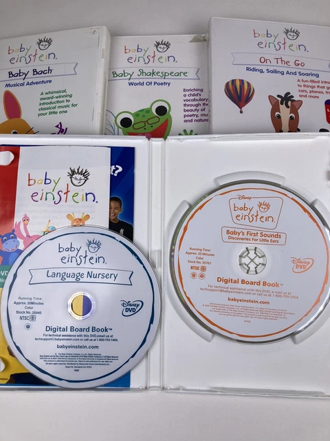 DISNEY BABY EINSTEIN Children's Learning Educational DVD Lot of 4! $18. ...
