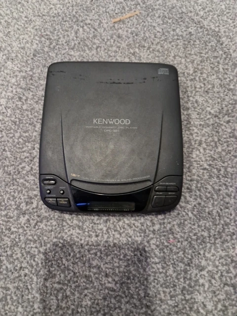 KENWOOD DPC-321 PORTABLE Discman CD Player 1994 Black PF19 £19.95 ...