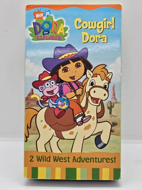 VHS DORA THE Explorer - Cowgirl Dora (VHS, 2003) 2 Wild West Adventures ...