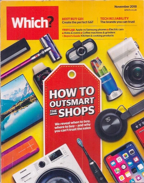 WHICH? MAGAZINE-NOV 2018-HOW TO OUTSMART THE SHOPS. £6.00 - PicClick UK