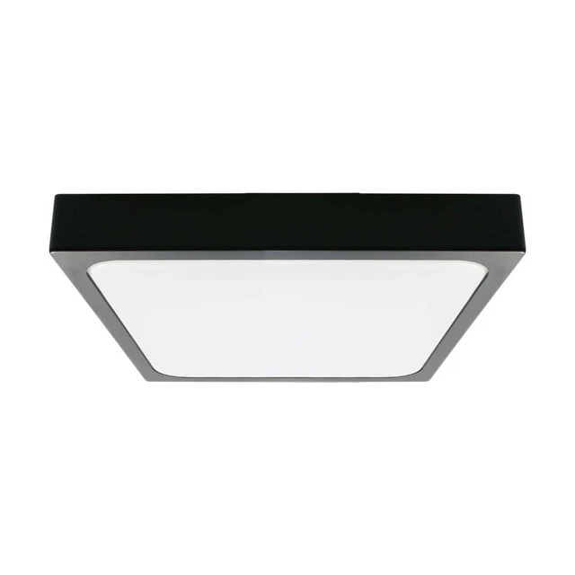 24W LED DOME Light 3000K Square,Black Frame Ip44 EUR 42,48 - PicClick FR