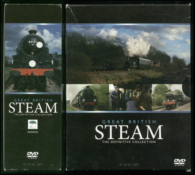 GREAT BRITISH STEAM The Definitive Collection 10 DVDs railway ...