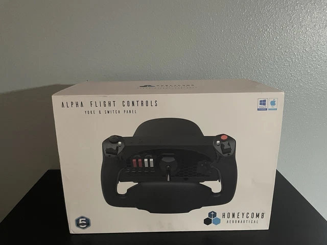 HONEYCOMB AERONAUTICAL ALPHA Flight Controls Yoke & Switch Panel (Brand ...