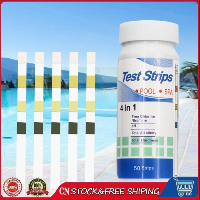 4 IN 1 Swimming Pool Test Paper PH Value A Bottle SPA Water Tester ...