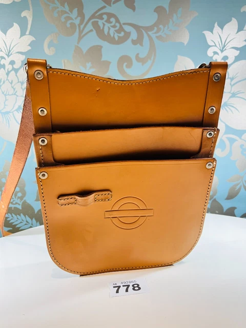 LONDON TRANSPORT LT Bus Conductor's Uniform Cash Money Bag Leather ...