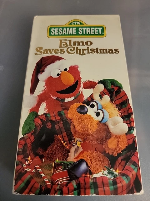SESAME STREET - Elmo Saves Christmas (VHS, 1996) CTW Sony Wonder $13.49 ...