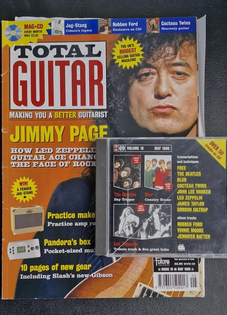 TOTAL GUITAR MAGAZINE + CD - ISSUE 18 -MAY 1996 - Jimmy Page £6.44 ...