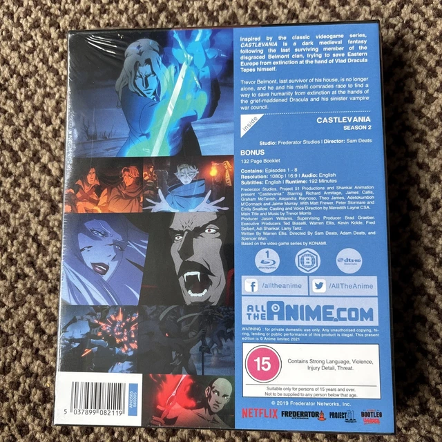 CASTLEVANIA COMPLETE SEASON 2 Blu Ray Collectors New Sealed UK Edition ...