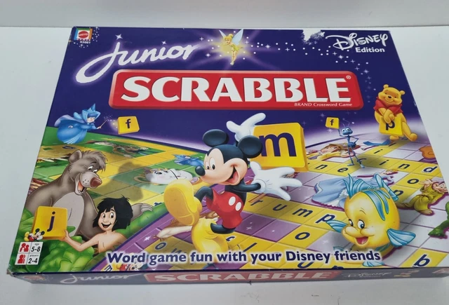 DISNEY SCRABBLE JUNIOR Board Game By Mattel 2006 Good Condition £8.99 ...