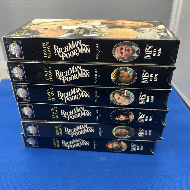 RICH MAN POOR Man Complete Vhs Tape Set 1976 Abc Miniseries £27.48 ...