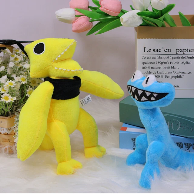 RAINBOW FRIENDS CHAPTER 2 Cyan Plush Toy Yellow Friend Soft Stuffed ...