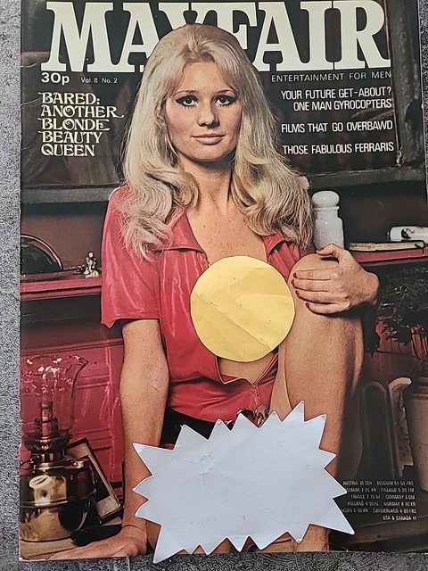 MAYFAIR MAGAZINE VOL.8 No.2 (1973) Christianne Halsted,Angie Lloyd ...