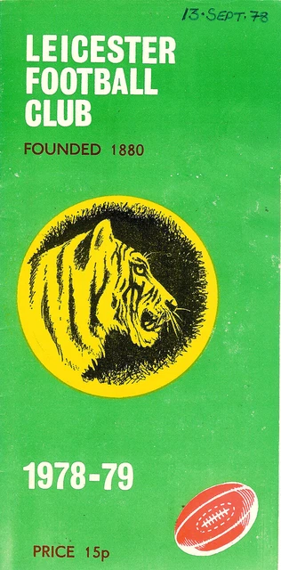 LEICESTER V BIRMINGHAM 13 Sep 1978 RUGBY PROGRAMME £5.99 - PicClick UK