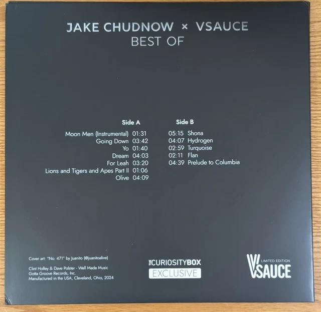 JAKE CHUDNOW, VSAUCE – Best Of - Vinyl Lp - X63 £178.38 - PicClick UK