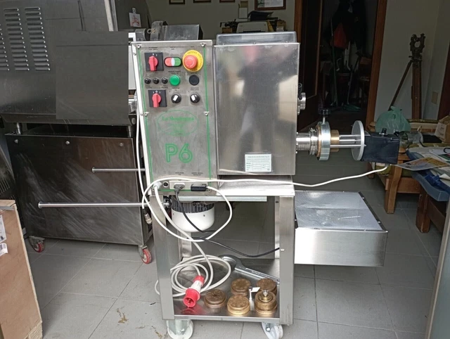 MACCHINA PASTA FRESCA LA MONFERRINA P6 4 trafile,tagliapasta LEGGERE ...