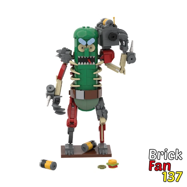 RICK AND MORTY Pickle Rick Display Statue Figure MOC Klemmbausteine EUR ...