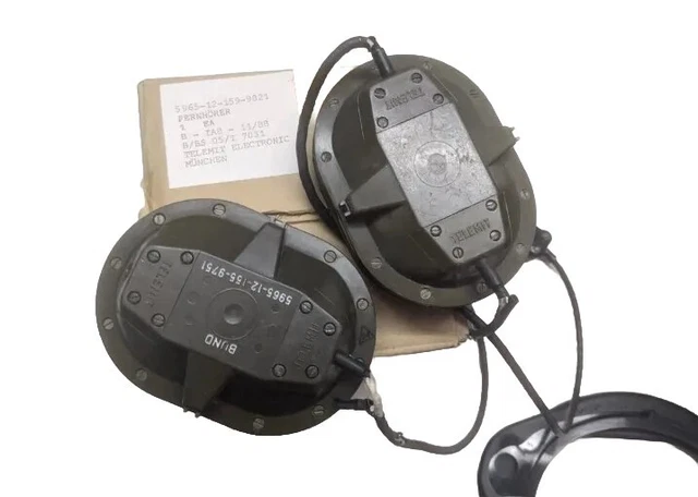 TELEMIT BW BUNDESWEHR Panzerkopfhaube Funk Panzer EUR 89,00 - PicClick DE