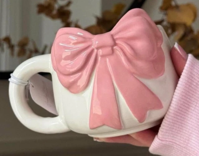 BEYOND RARE LTD Edition TK Maxx HOMESENSE Coquette BIG 3D BOW MUG ...
