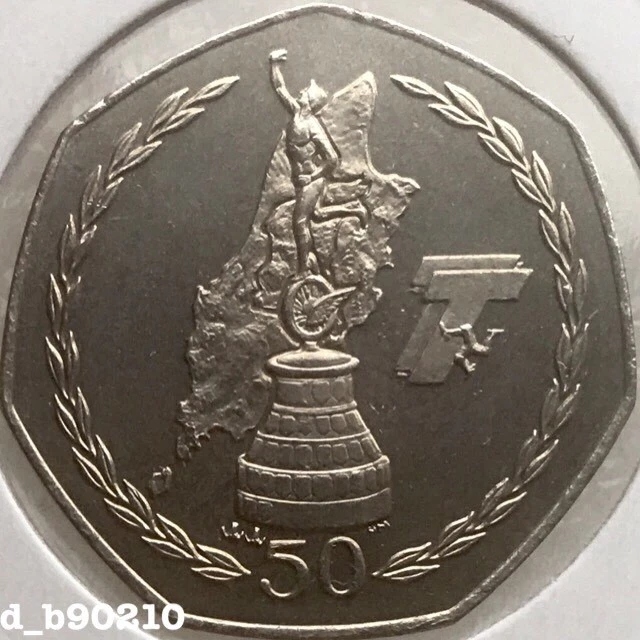 2004 FIFTY PENCE 50p Isle Of Man TT Tourist Trophy Rare £84.99 ...