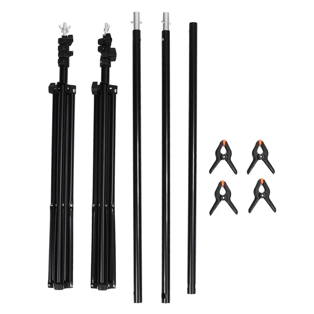 BACKDROP STAND KIT Aluminum Alloy Support System For Studio Photography ...