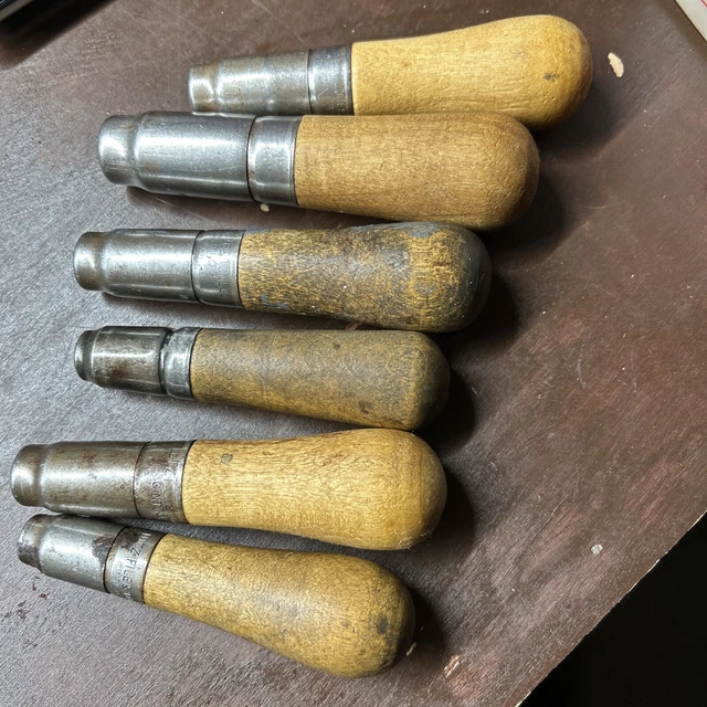 (7) LUTZ FILE & Tool Co Wood File Handles $25.00 - PicClick
