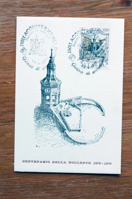CARTOLINA COMMEMORATIVA ACQUI Terme Centenario Fontana La Bollente 1979 (F1006) EUR 6,00 ...