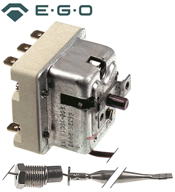 EGO 55.32542.803 THERMOSTAT de Sécurité 245°C 3-polig Capteur Ø 6x75mm ...