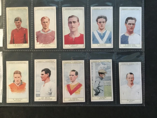 CAPTAINS ASSOCIATION FOOTBALL Clubs & Colours 1926 Set 44 Ogdens ...