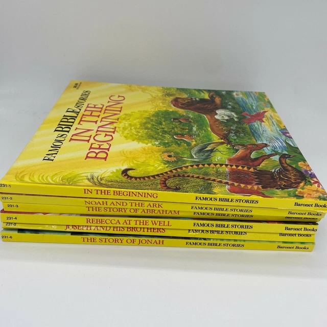 FAMOUS BIBLE STORIES By Baronet Books 6 Book Lot Hardcover 9 99 famous-bible-stories-by-baronet-books-6-book-lot-hardcover-9-99