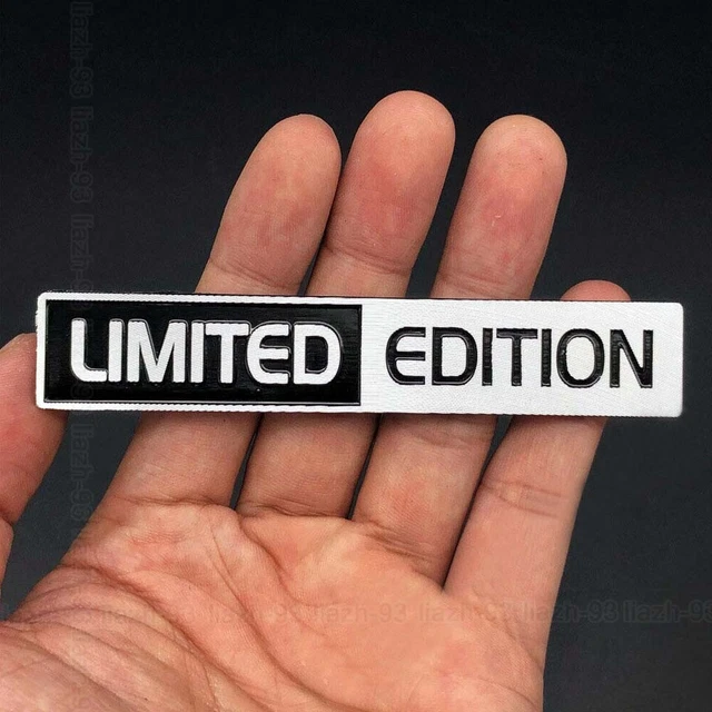 3D LIMITED EDITION Logo Sticker Metal Car Sticker Emblem Trunk Badge ...